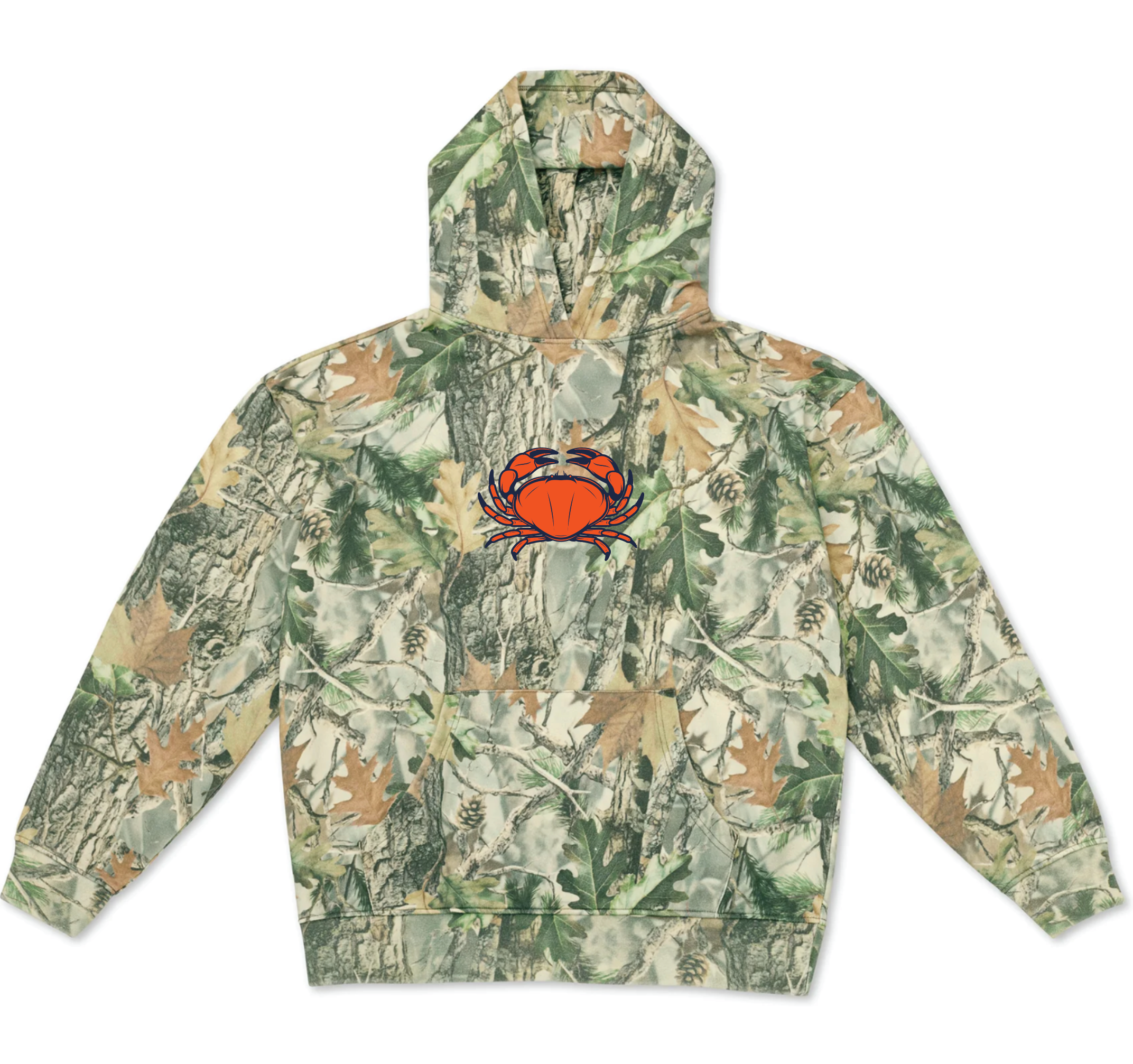 Camo Crab Hoodie – BigWaterGuy