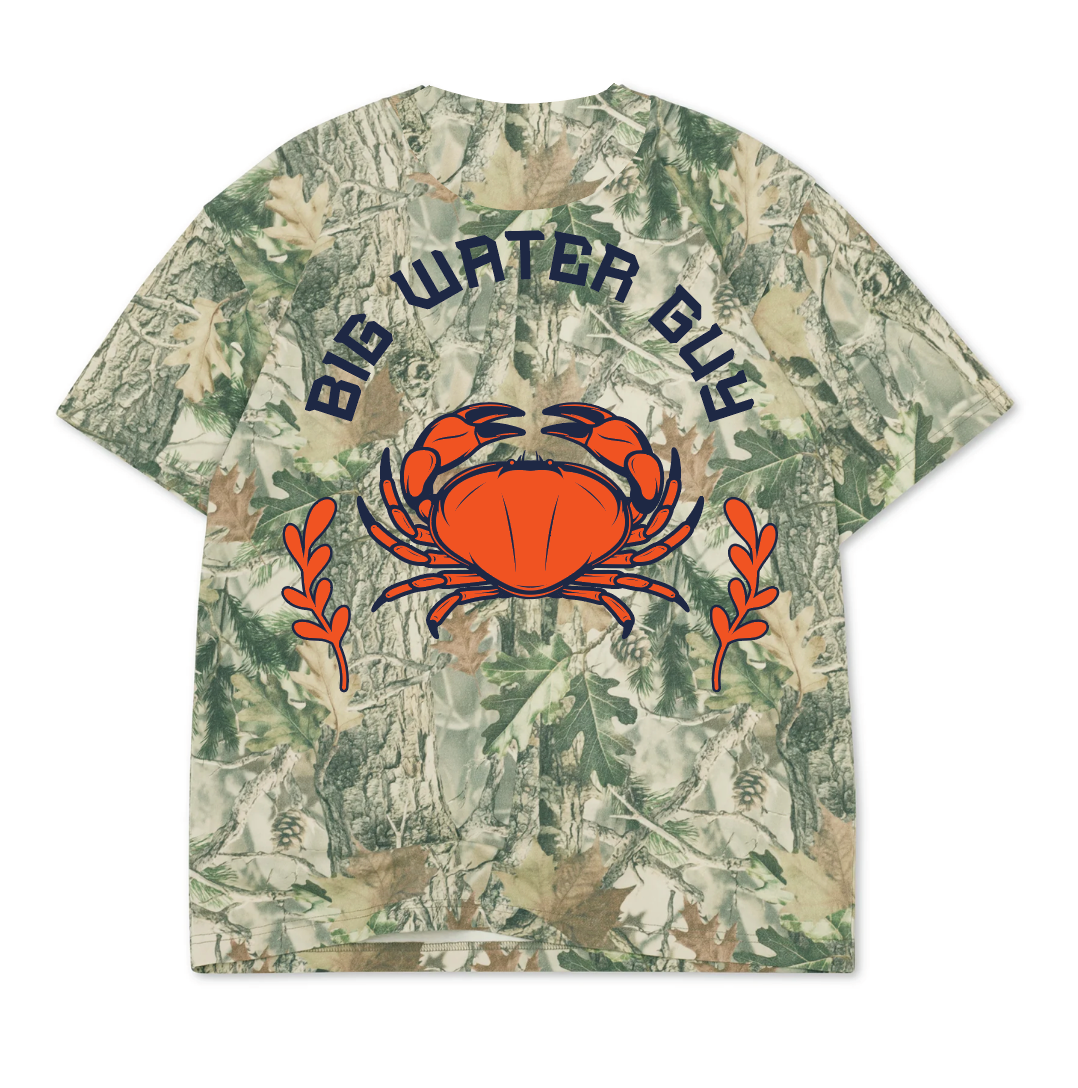 Camo Crab Tee – BigWaterGuy